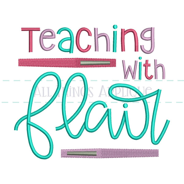 Teaching with Flair – allthingsapplique