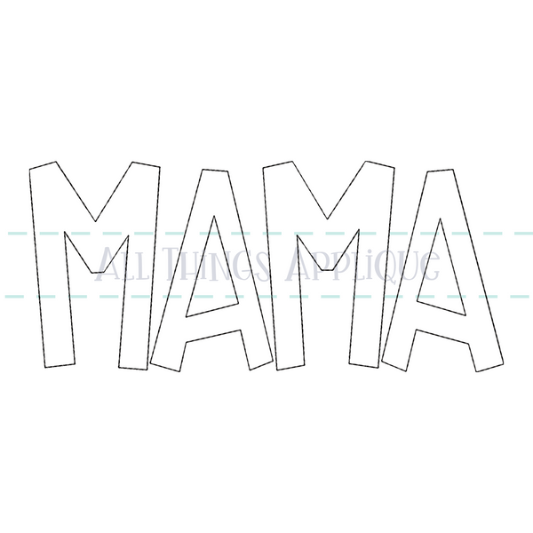 Mama - Bean – allthingsapplique