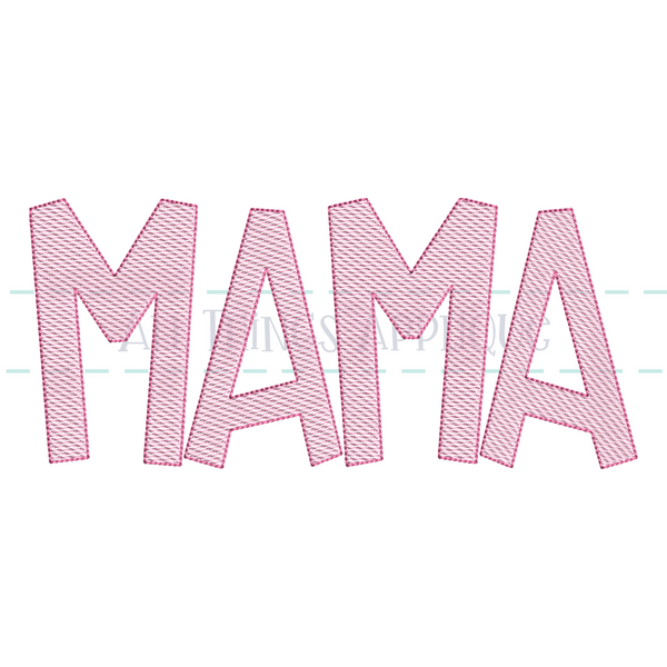 Mama - Sketch – allthingsapplique