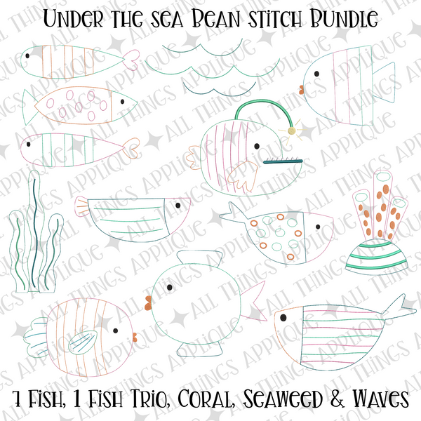Fish Bundle - Bean – allthingsapplique