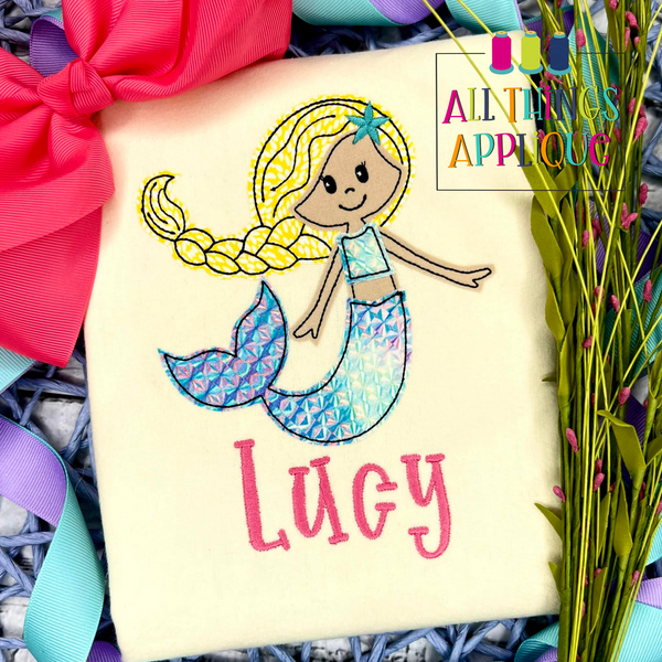 Mermaid 4 - Bean – allthingsapplique