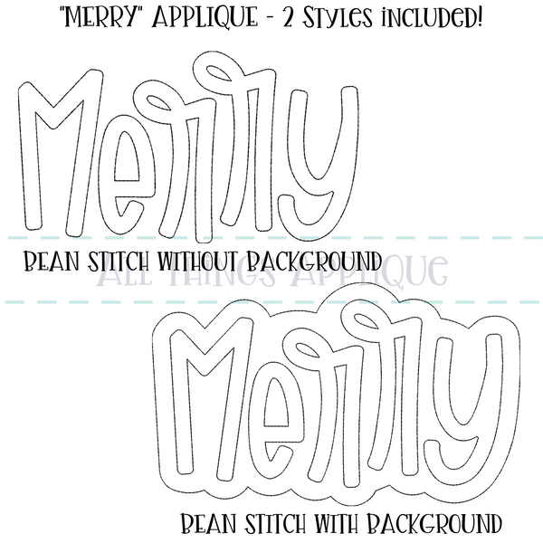 Merry - Bean – allthingsapplique