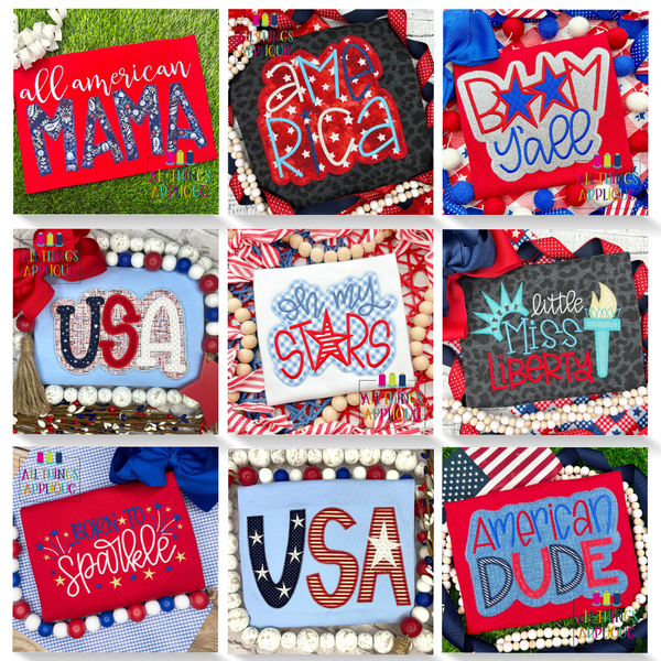 Patriotic Bundle 2023 - Zig Zag – allthingsapplique