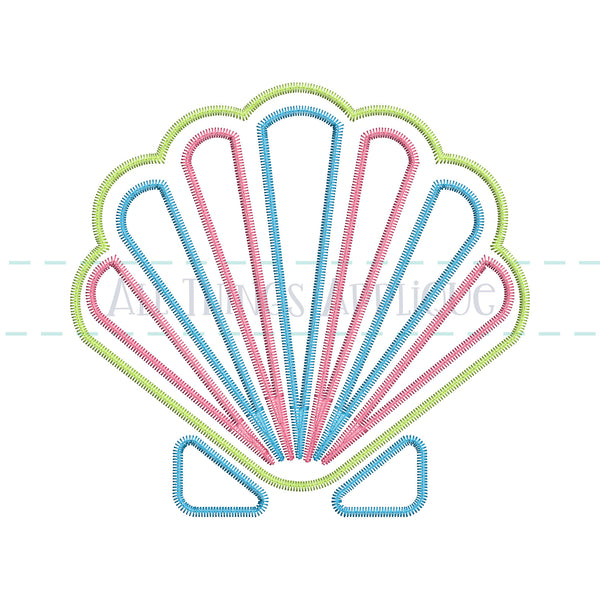 Shell - Zig Zag – allthingsapplique