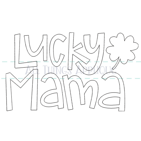 Lucky Mama - Bean – allthingsapplique