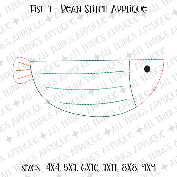 Fish 7 - Bean – allthingsapplique