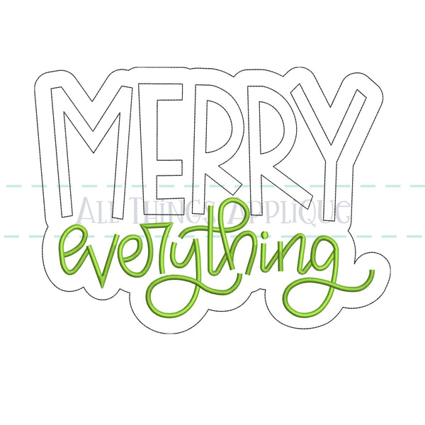 Merry Everything Applique Design – allthingsapplique