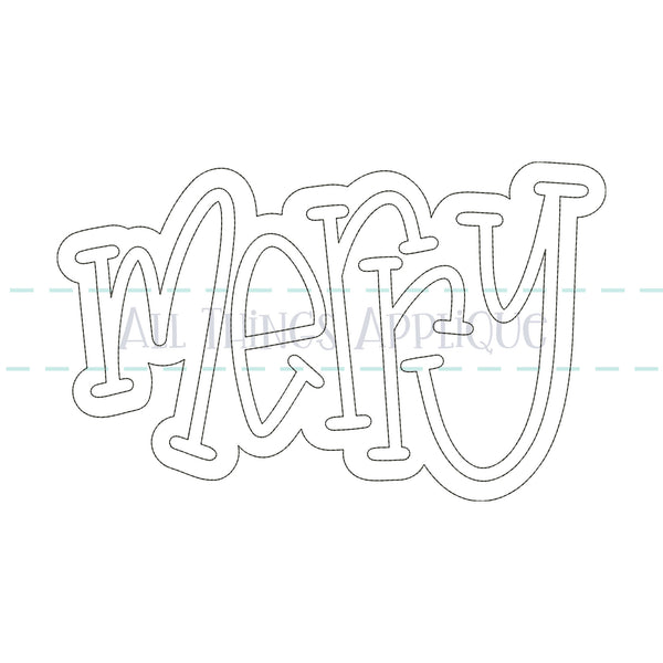 Merry - Print - Bean – allthingsapplique