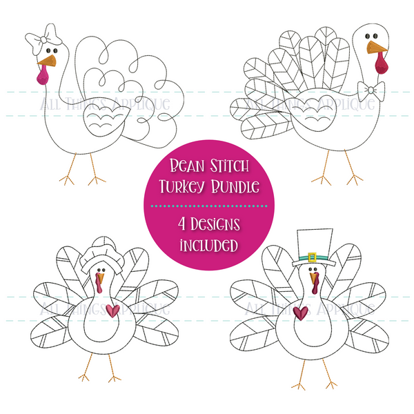 Bean Stitch Turkey Bundle 2022 – allthingsapplique
