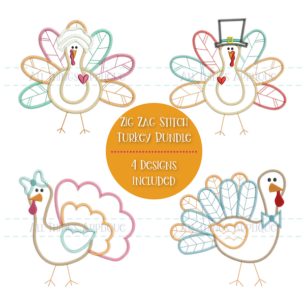 Zig Zag Stitch Turkey Bundle 2022 – allthingsapplique