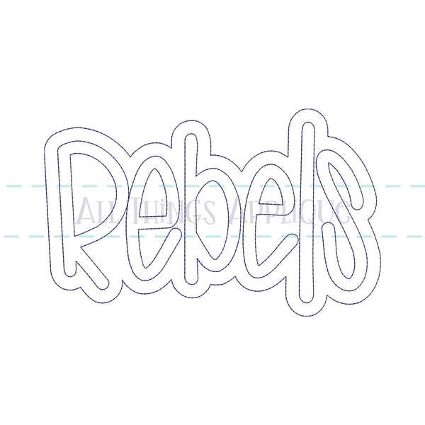 Rebels - Print Sans Serif - Bean – allthingsapplique