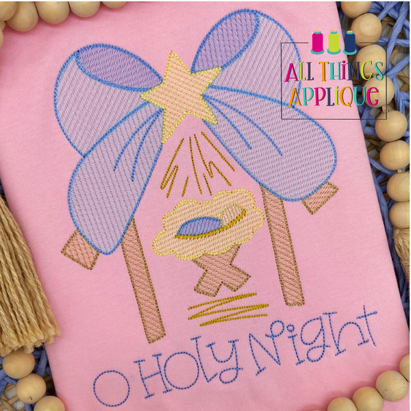 Manger Bow - Sketch – allthingsapplique