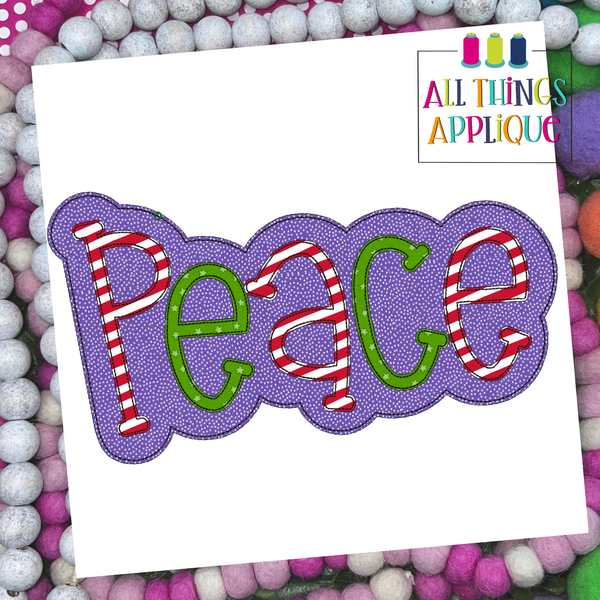 Peace - Bean – allthingsapplique
