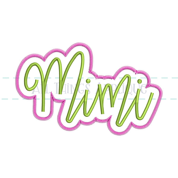 Mimi - Cursive - ZZ – allthingsapplique