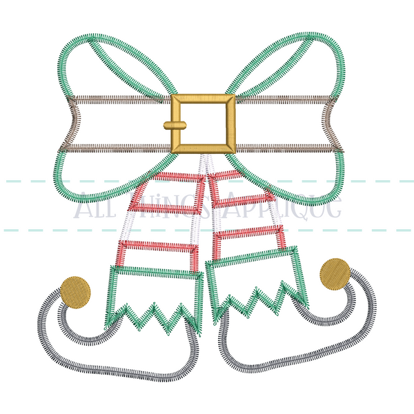 Elf Bow - Zig Zag – allthingsapplique