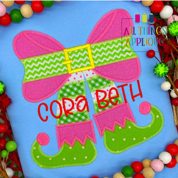 Elf Bow - Zig Zag – allthingsapplique