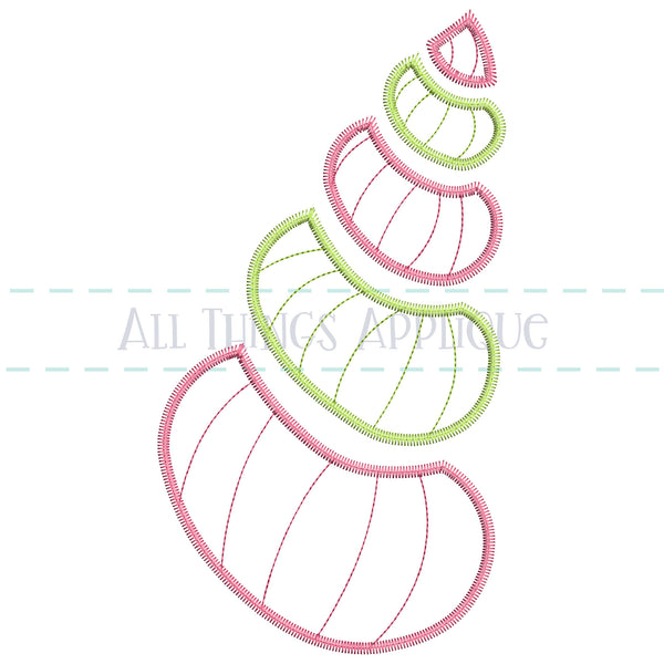 Spiral Shell - Zig Zag – allthingsapplique