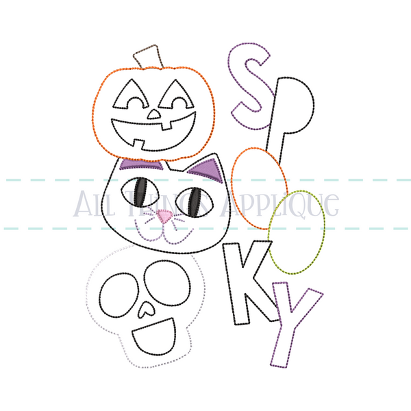 Spooky Trio - Bean – allthingsapplique