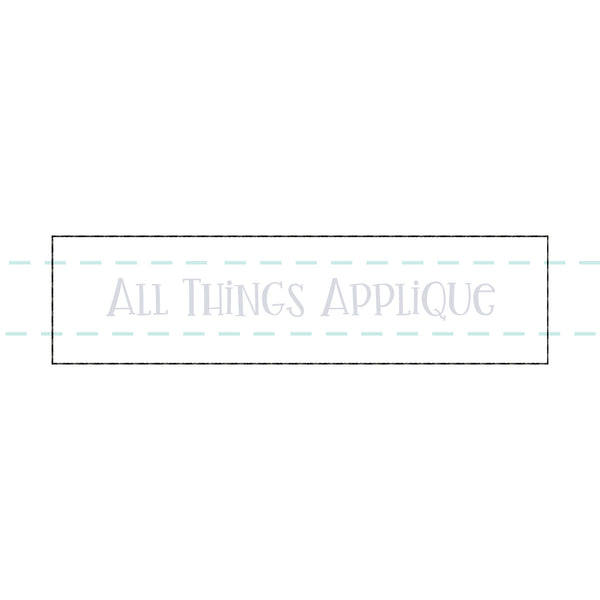 Rectangle Name Frame - Bean – allthingsapplique