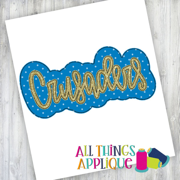 Crusaders - Cursive - Bean – allthingsapplique