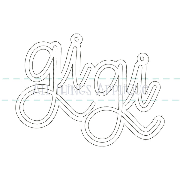 GiGi - Cursive - 1 - Bean – allthingsapplique
