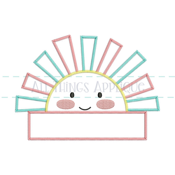 Sunshine Name Box - Zig Zag – allthingsapplique