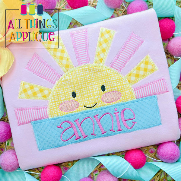 Sunshine Name Box - Zig Zag – allthingsapplique