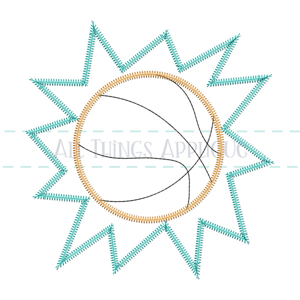 Basketball Court Machine Embroidery Applique Design – allthingsapplique