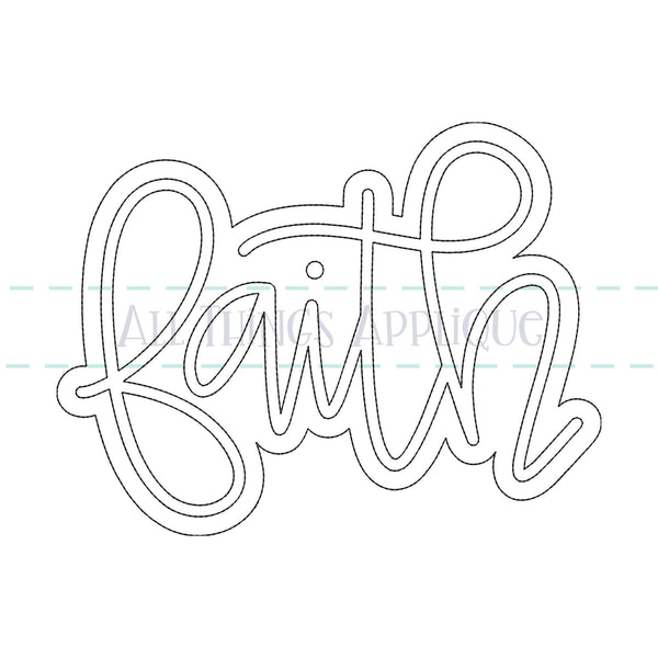 Faith - Bean – allthingsapplique