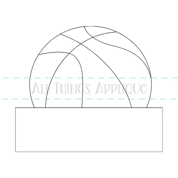 Basketball Court Machine Embroidery Applique Design – allthingsapplique
