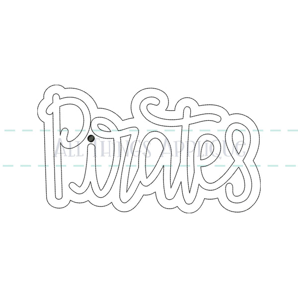 Pirates - Cursive - Bean – allthingsapplique
