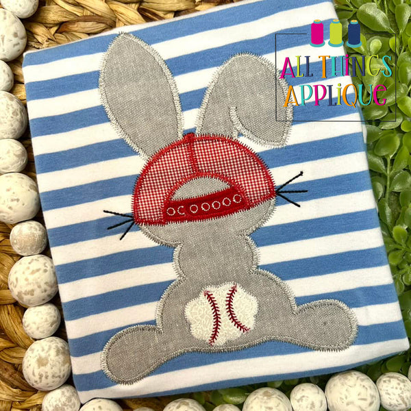 Baseball Bunny - Zig Zag – allthingsapplique