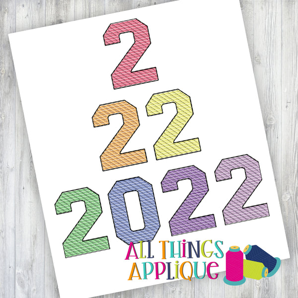 Copy of Curly 2s for TwosdayTwos for Twos Block 2s Stacked in Date ...