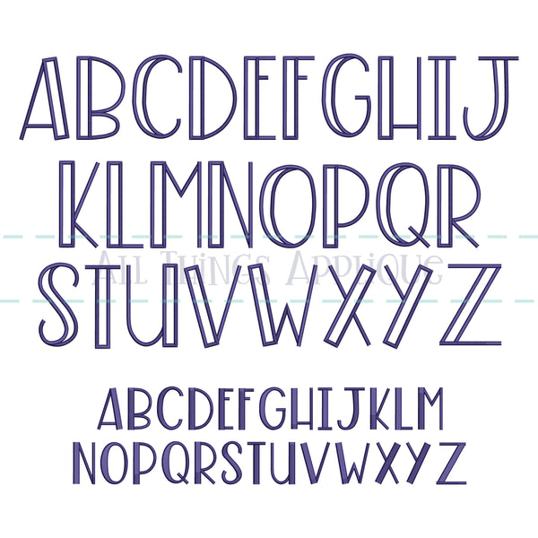 Henry Applique Alphabet and Embroidery Font Bundle – allthingsapplique