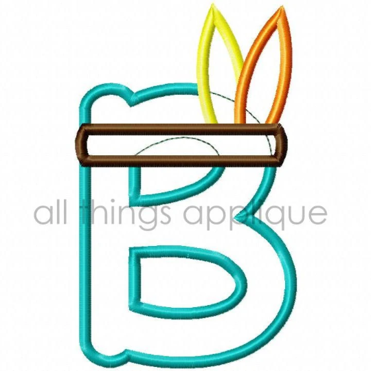Tribal Feather Applique Alphabet – allthingsapplique