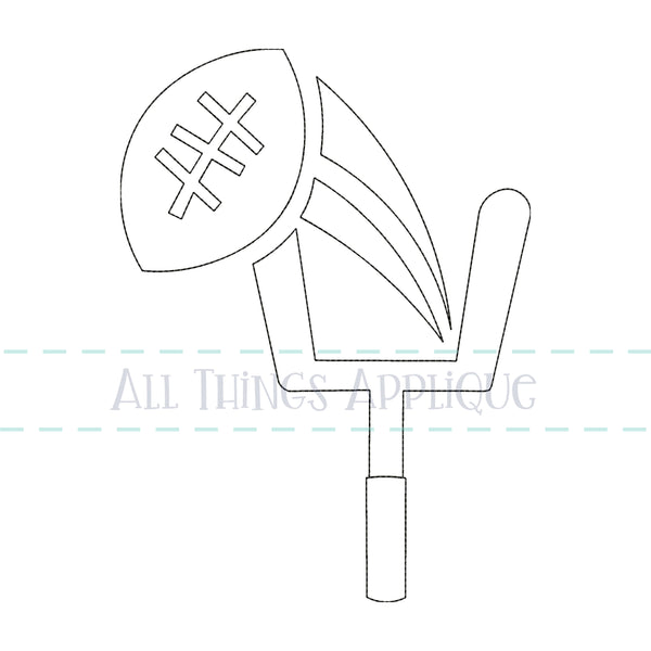 Football Goal Post Applique Design – allthingsapplique