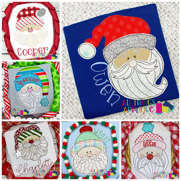Santa Applique Design Bundle – allthingsapplique