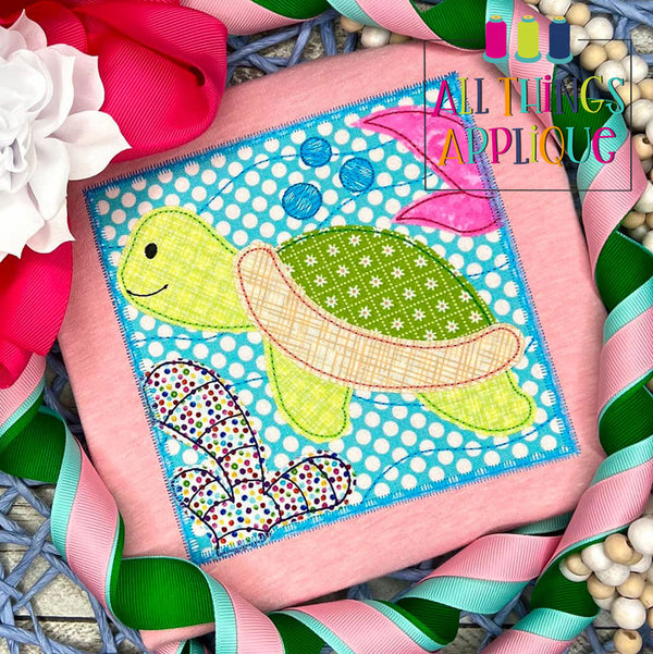 Turtle in the Sea – allthingsapplique