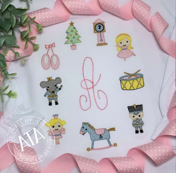 Nutcracker Set - Mini Sketch – allthingsapplique